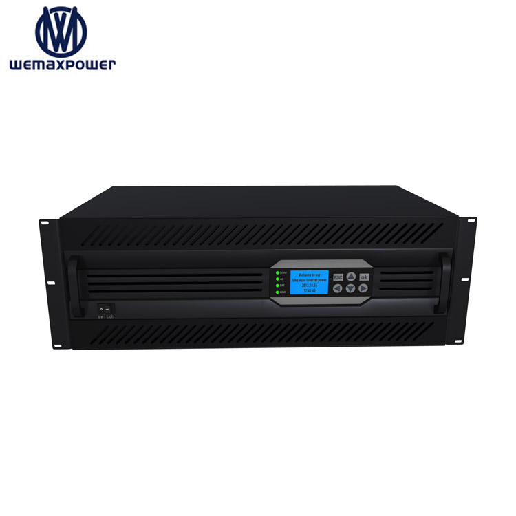 125Vdc to 220Vac 1~10KVA telecom dc to ac pure sine wave 19inch 2U Rack ...